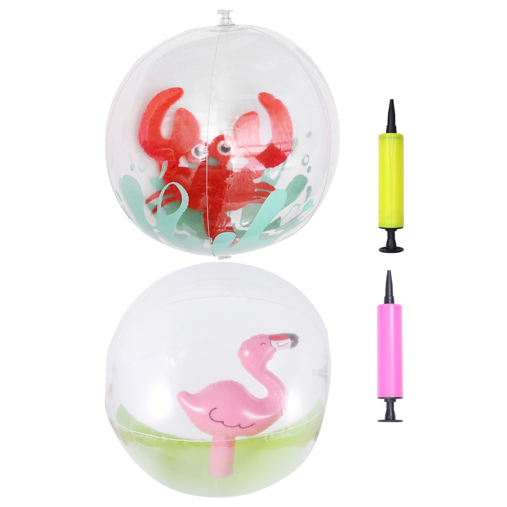 2pcs Inflatable Beach Balls Water Balloons PVC Playing Ball Funny Beach ...