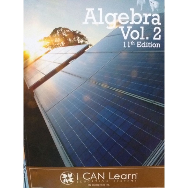 ALGEBRA VOL.2 11TH EDITION | Shopee Philippines