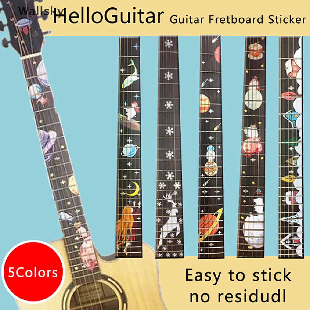Wallsky> Space walk Guitar Bass Inlay Sticker Fretboard DIY Decoration ...