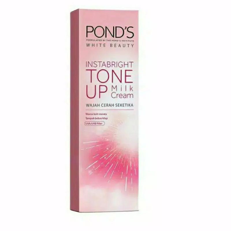 Ponds White Beauty Instabright Tone Up Cream Milk 20 Gr | Shopee ...