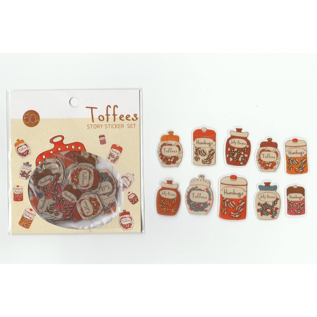Toffees Candy Jar Story Sticker Set - Food - Candies Toffee Jars Jelly ...