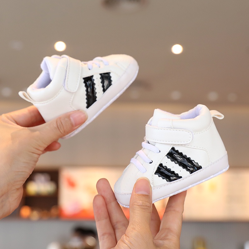White Baby Shoes PU Casual Baby Boy Shoes Fashion Christening Baptismal ...
