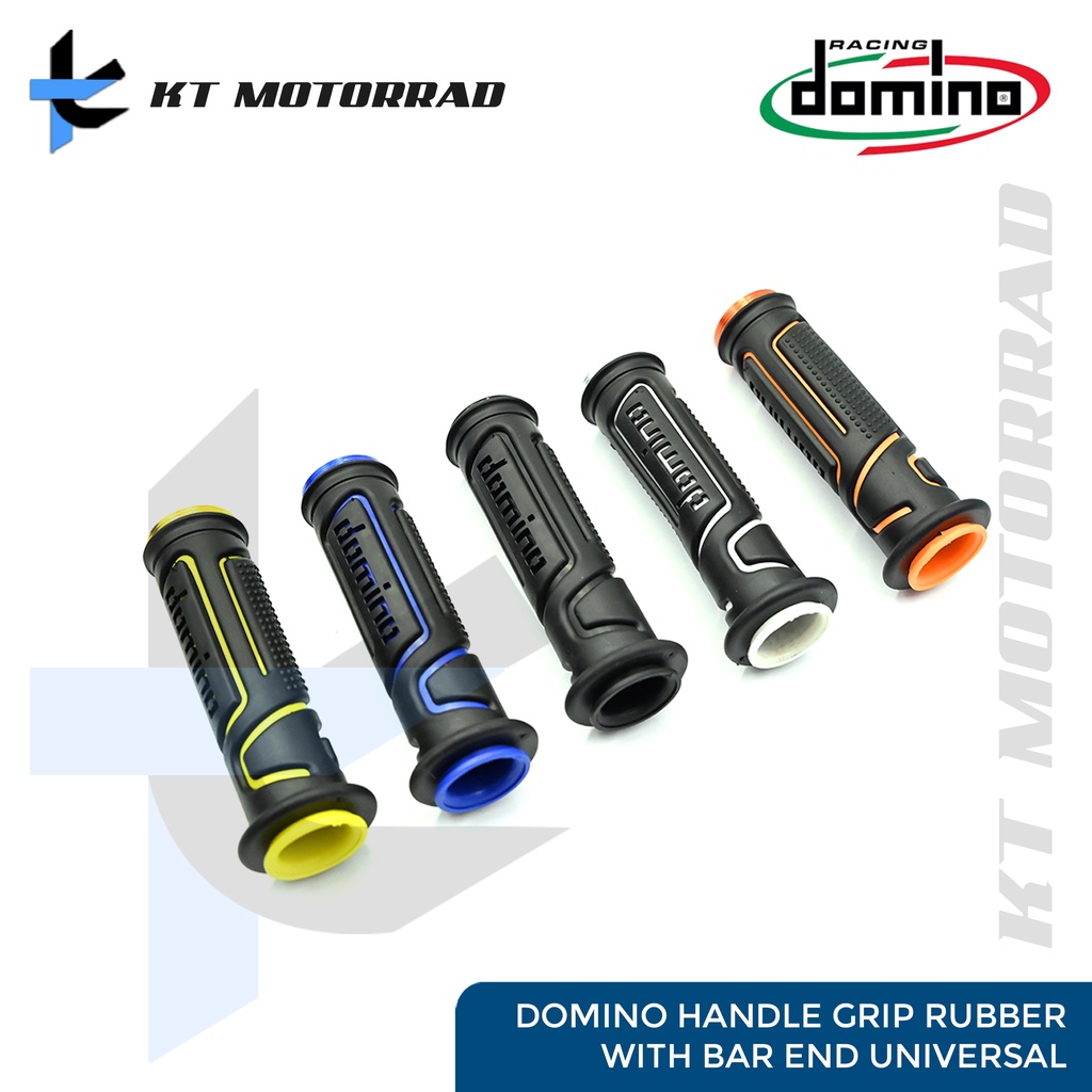 KT Universal Motorcycle Rubber Handle Grip Aluminum Bar End Universal ...