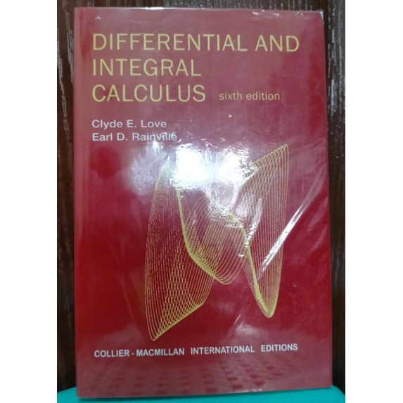 DIFFERENTIAL AND INTEGRAL CALCULUS by Love & Rainville | Shopee Philippines