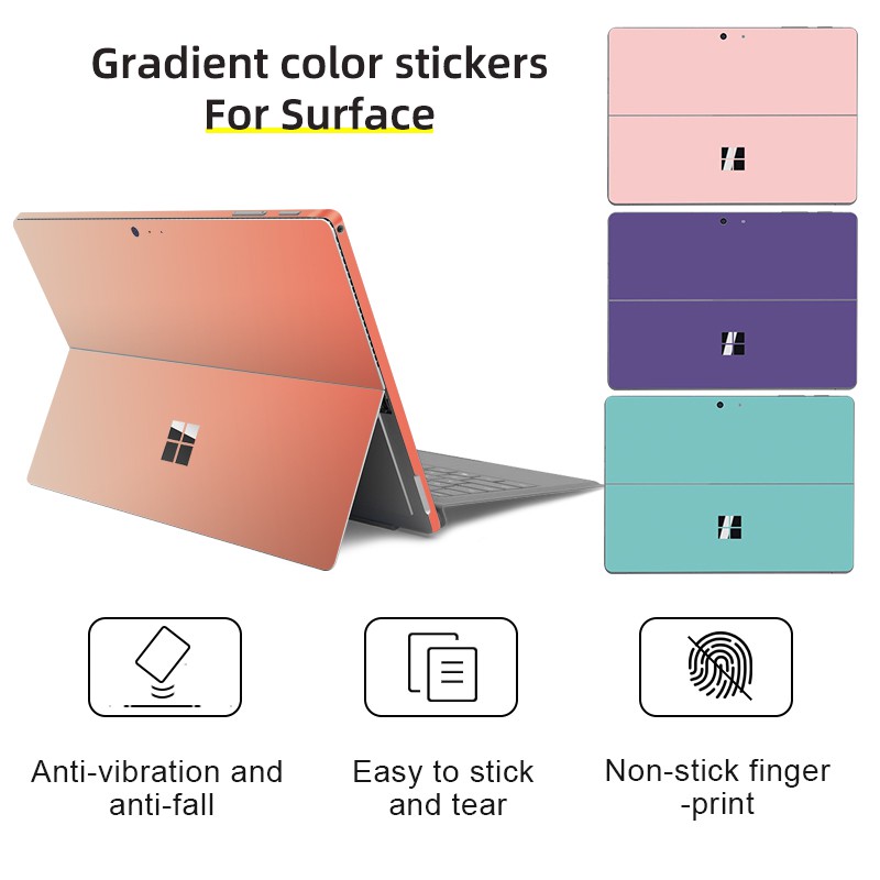Microsoft surface Pro3/4/5/5/6/7/8/9/X pure color ultra-thin computer ...