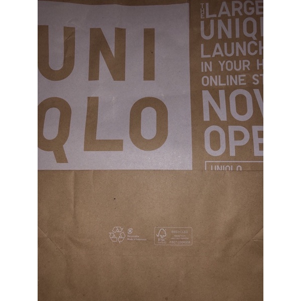 PAPERBAG PAYED UNIQLO MANGO ZARA STRADIVARIUS PULLNBEAR | Shopee ...