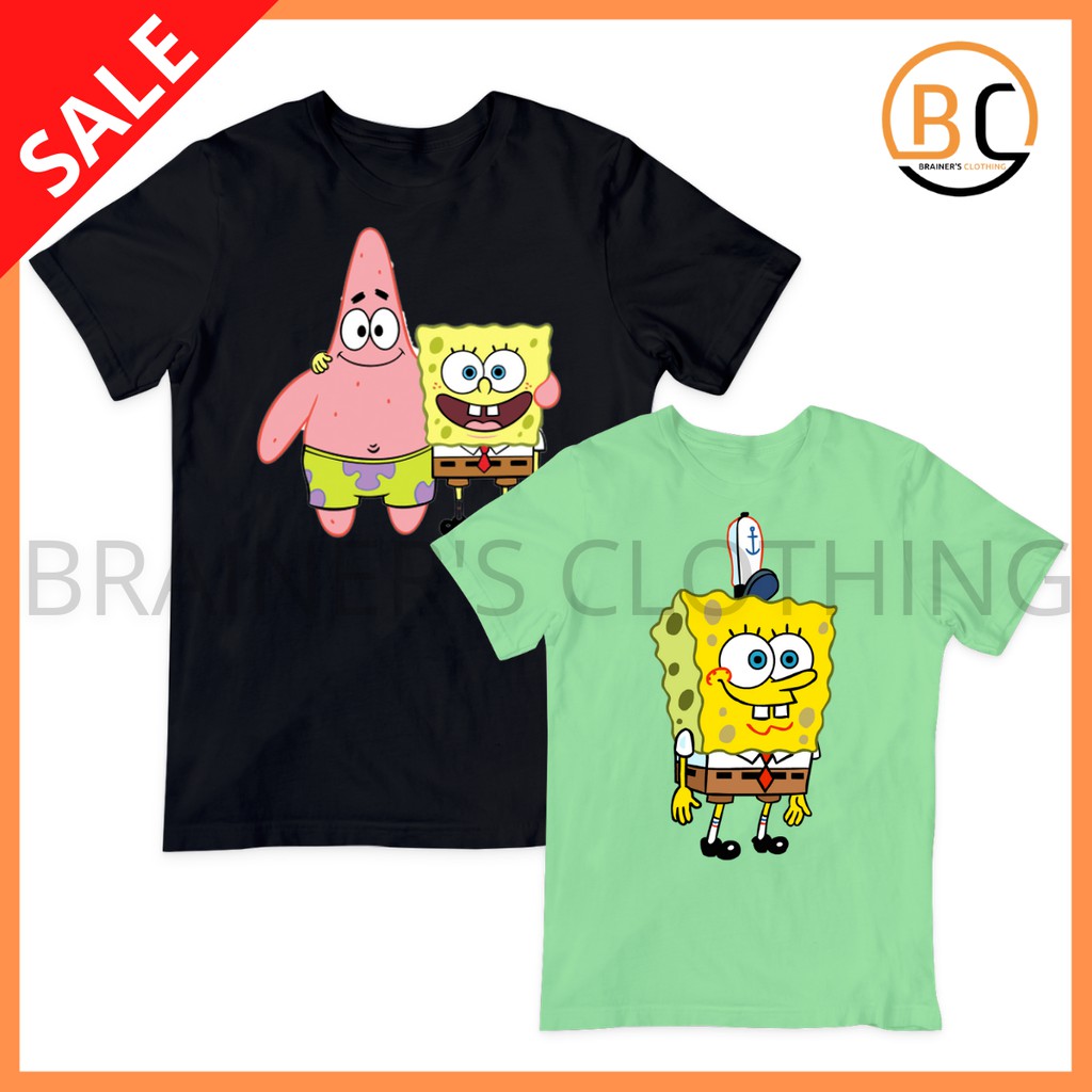 Spongebob round neck for kids 1-7 yrs old (RANDOM SPONGEBOB DESIGN ...