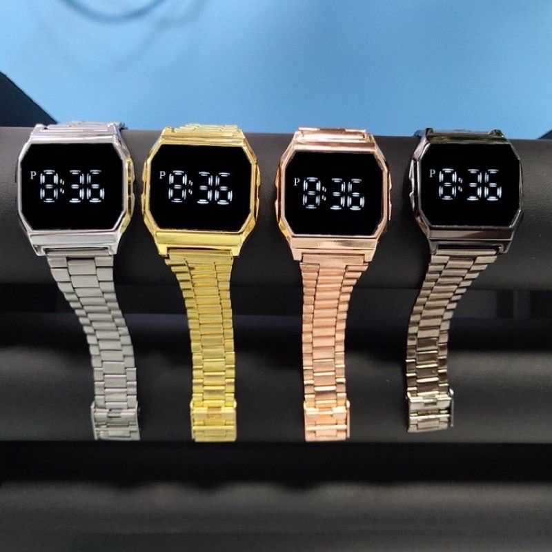 casio Touch screen watch fashion steel square watch #168 | Shopee ...