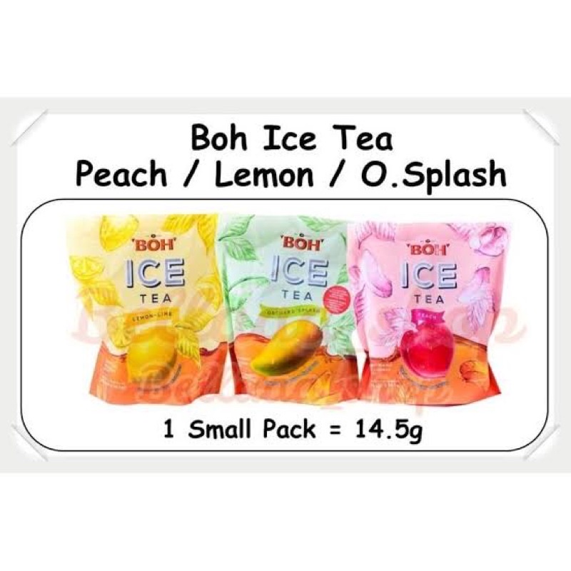 BOH Ice Tea (Peach, Lemon Lime, Orchard Splash) 20s x 14.5g | Shopee ...