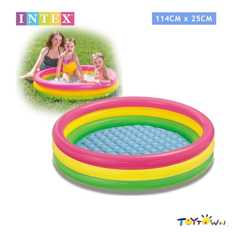 Intex Three-Ring Pool (1.14m x 25cm) 45" x 10" | Shopee Philippines
