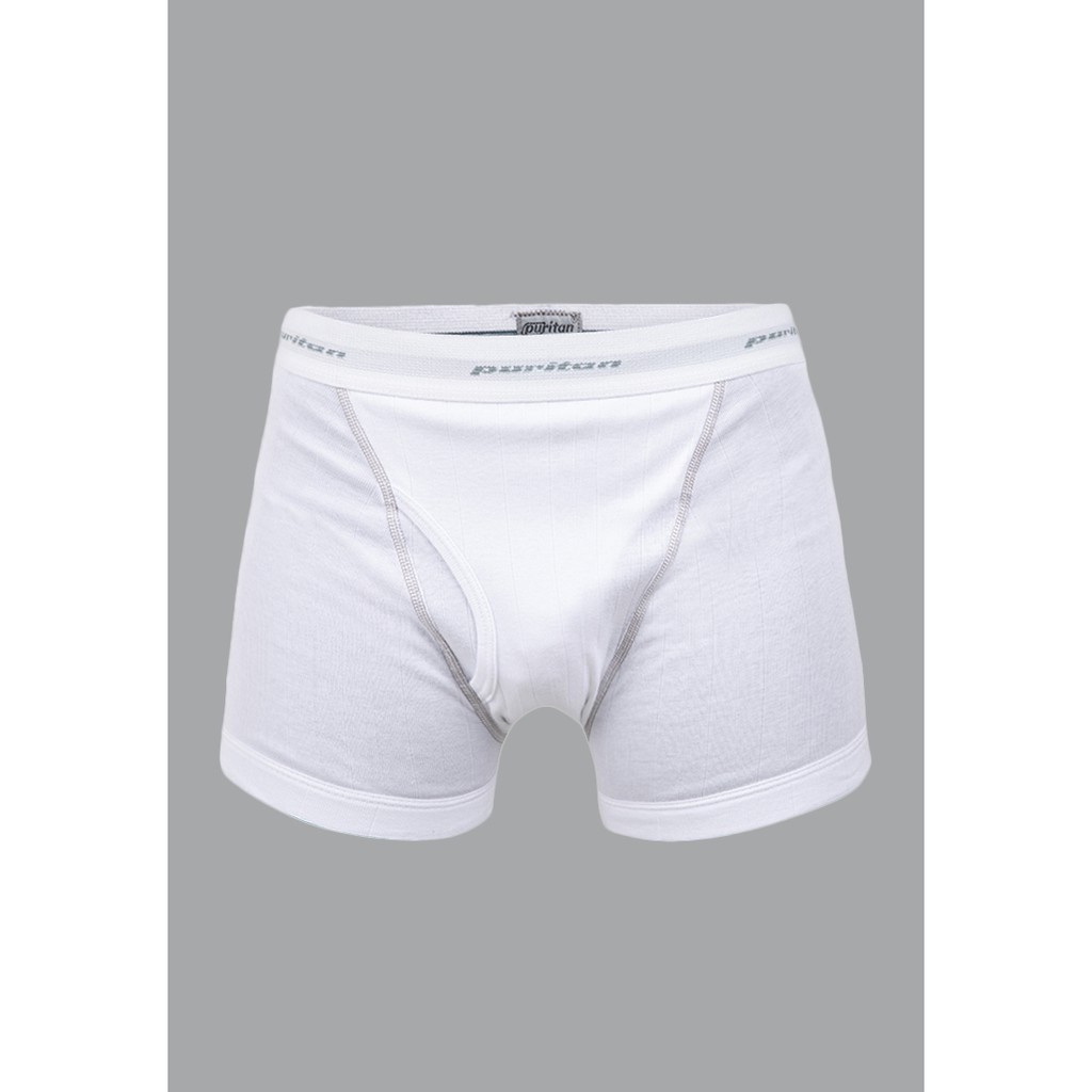Puritan Boxer Brief - 100% Pure Cotton Style 5550 White | Shopee ...