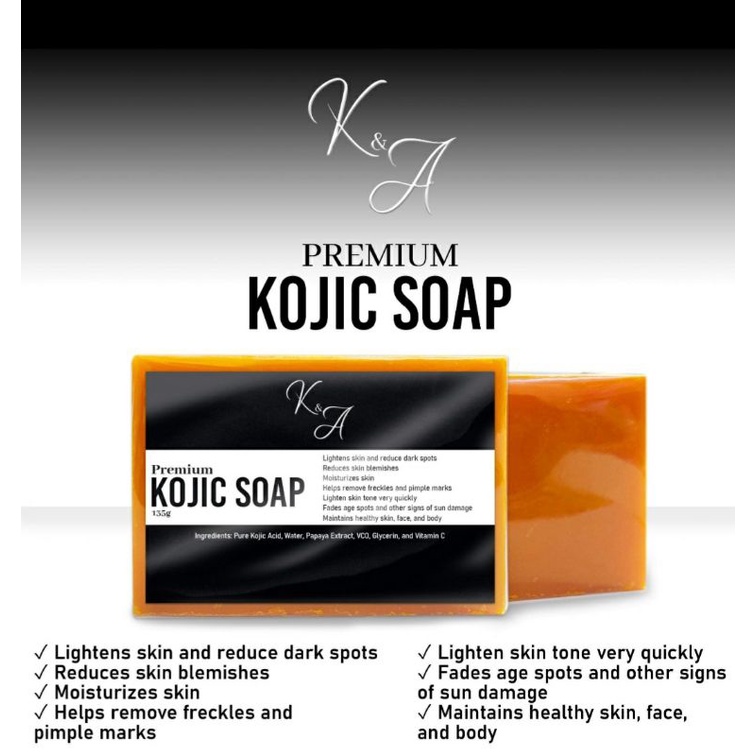 K & A Premium Kojic Whitening Soap 135g | Shopee Philippines