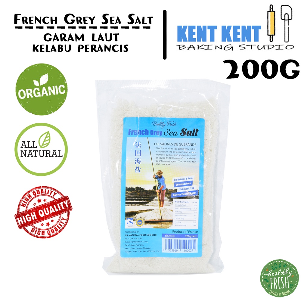 HEALTH FRESH french grey sea salt /garam laut kelabu 200g [KENT KENT ...
