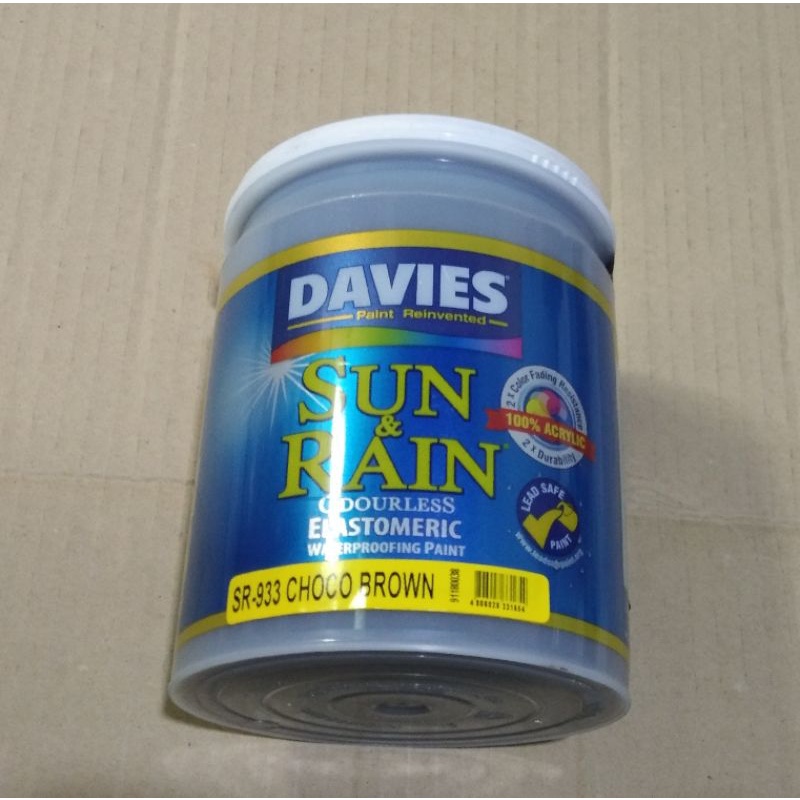 100% Acrylic Elastomeric Paints Yellow 1 Liter Davies Sun & Rain ...