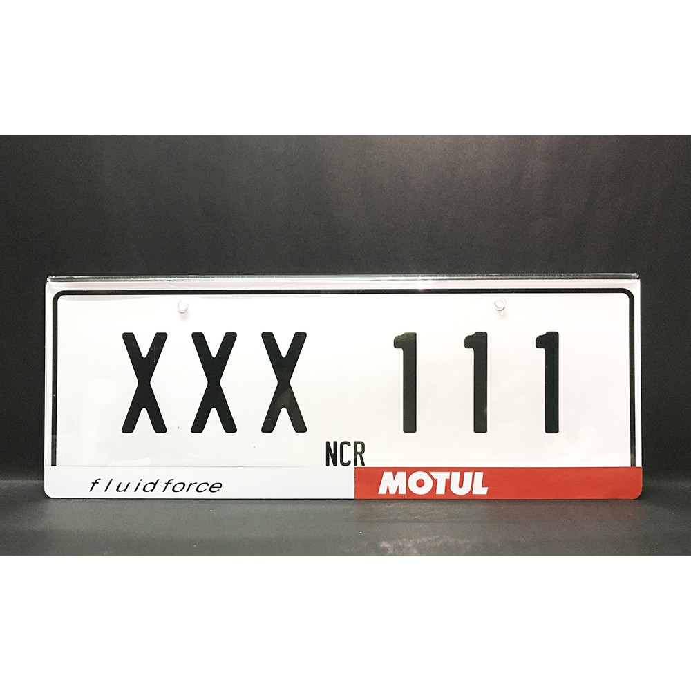 Car Plate Cover Motul Fluid Force Design | Shopee Philippines