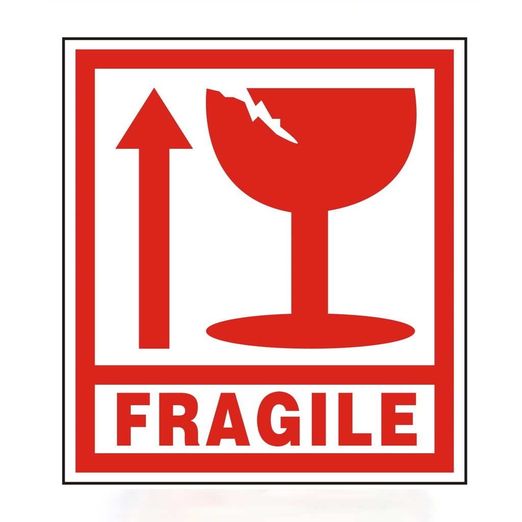 500 Pieces Fragile Sticker 10.5cm*9.5cm | Shopee Philippines