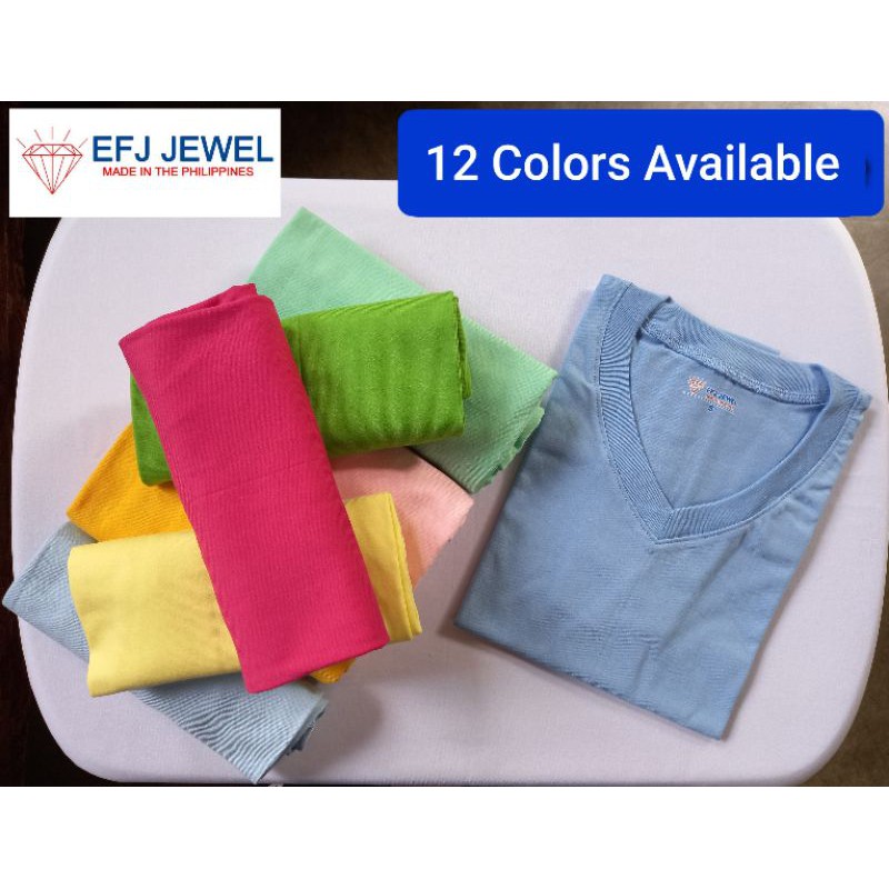 Unisex V-neck T-shirt for KIDS - EFJ JEWEL Brand - 12 LIGHT Colors ...
