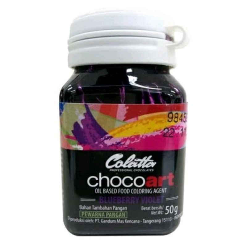 Colatta Chocoart Choco art Blueberry Violet Food Coloring 50 gr ...