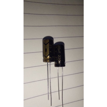 Capacitor 220uf 25V (20 pieces) | Shopee Philippines