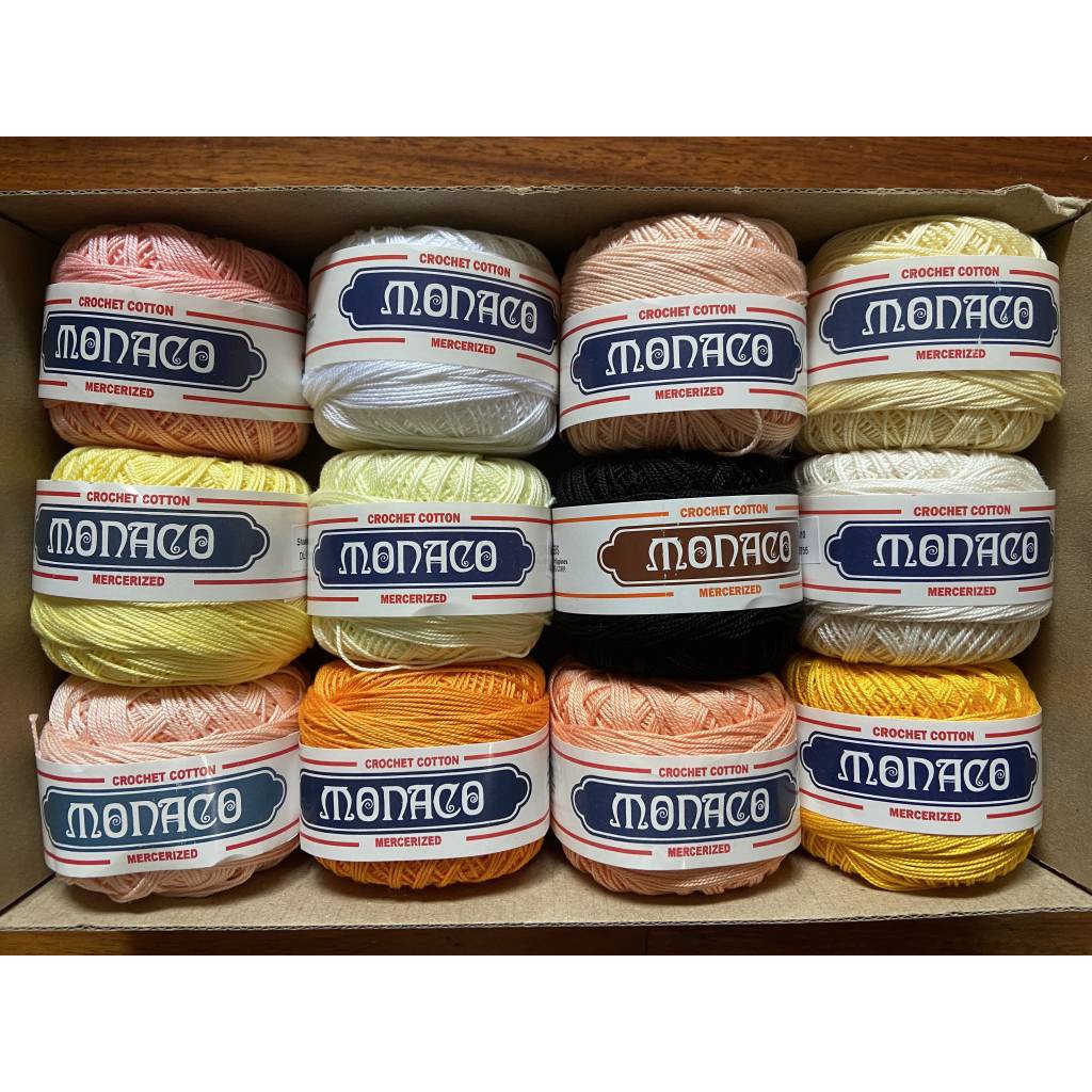 3 Ply Monaco Crochet Ball (Part 4 Shades of Orange and Yellow) | Shopee ...