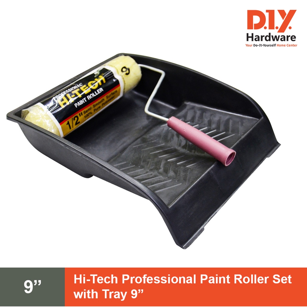 Hi-Tech Paint Roller With Handle and Tray | Shopee Philippines