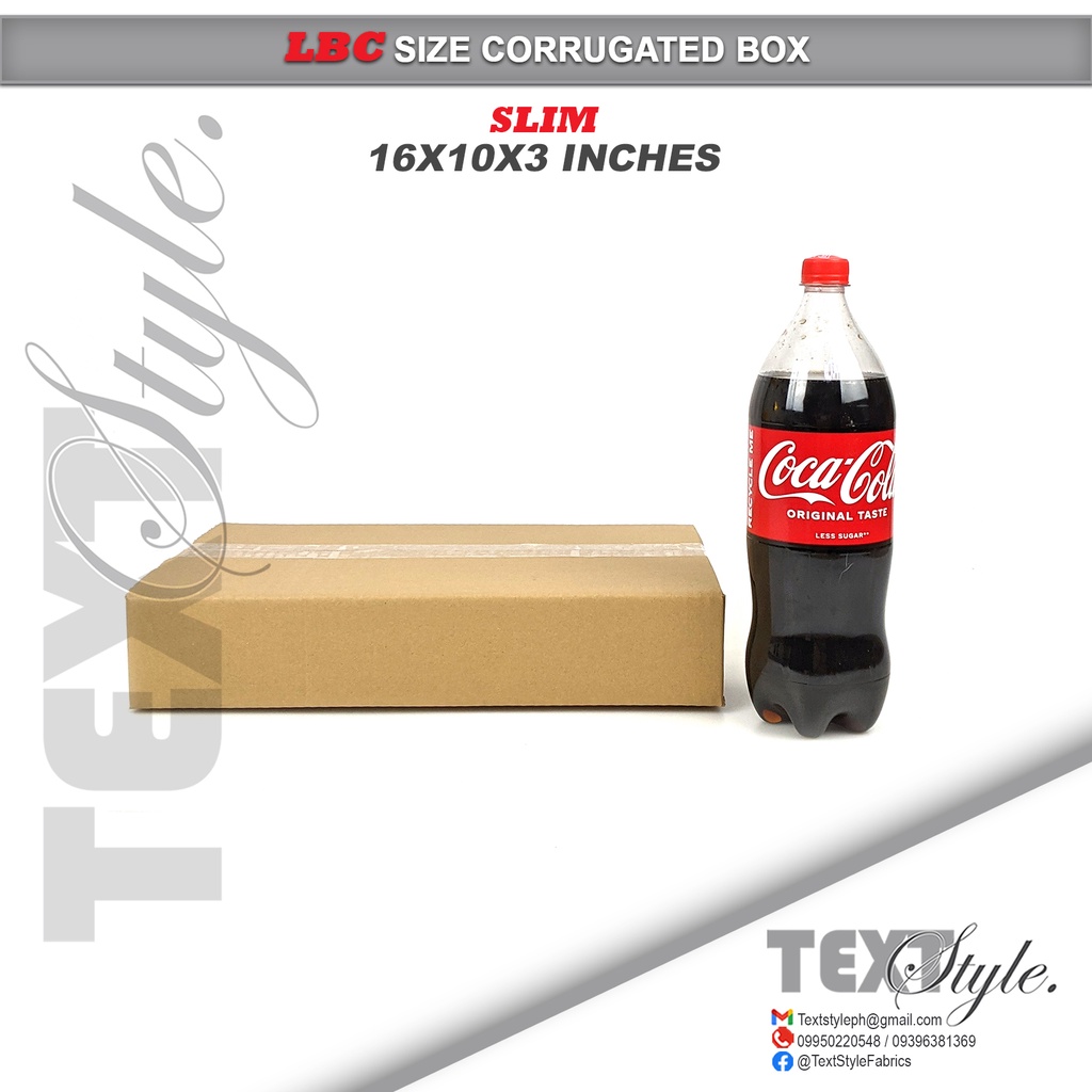 Textstyle LBC Express Sizes Corrugated Cargo Shipping Boxes Packaging ...