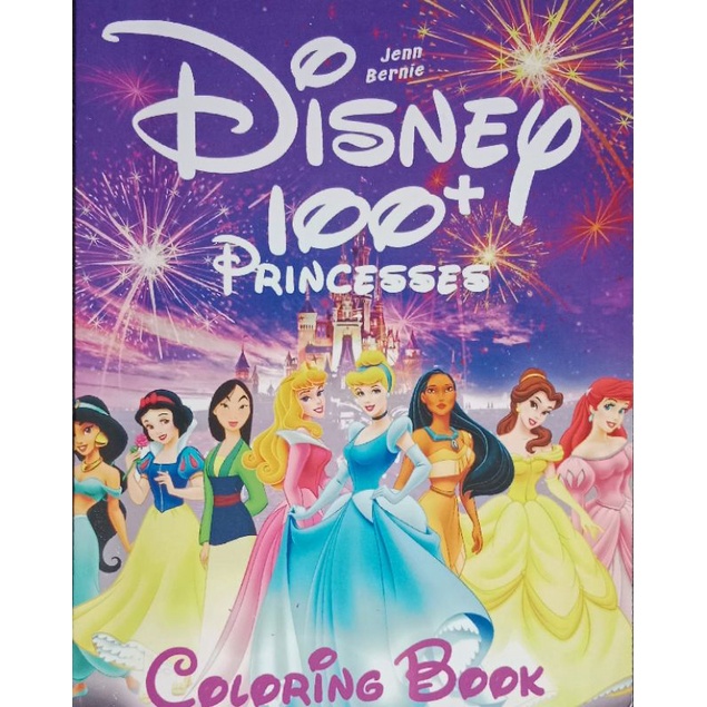 Disney 100plus Princesses Coloring book, by Jen Bernie | Shopee Philippines