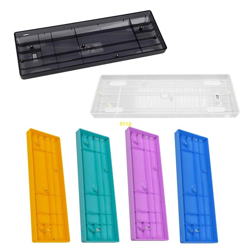 btsg Clear Mini Keyboard GH60 Plastic Case for 60% Mechanical Gaming ...