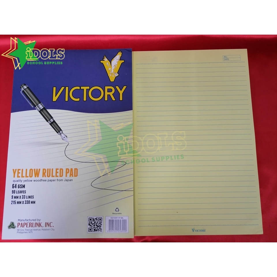 Victory Yellow Pad (PER PAD) | Shopee Philippines