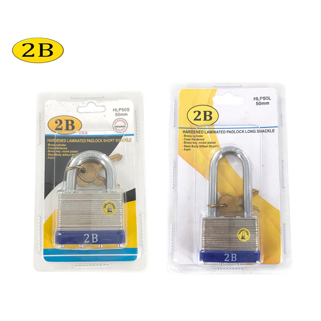 2B Heavy Duty Top Quality 50mm Hardened Laminated Short & Long Shackle ...