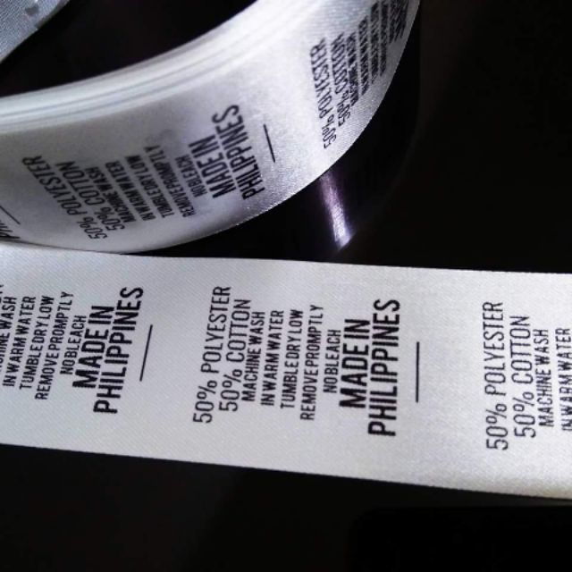 Satin wash labels/cloth labels/cloth tags | Shopee Philippines