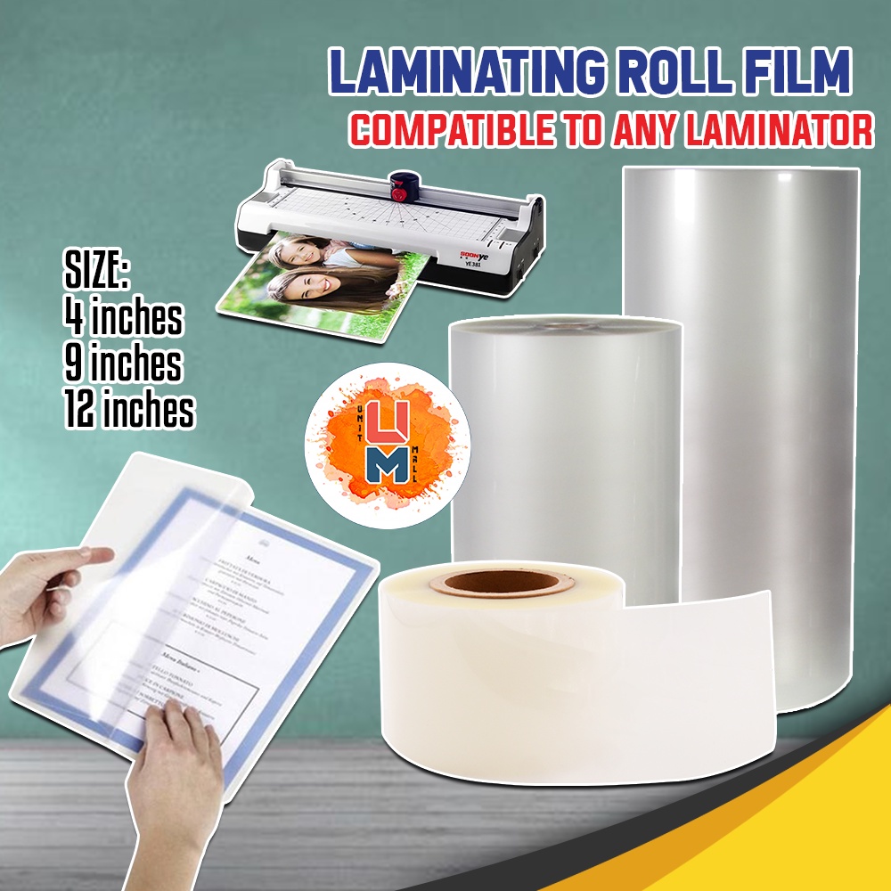 Laminating Film Roll Plastic Film 250 Microns 125 Microns 12 inch 9 ...