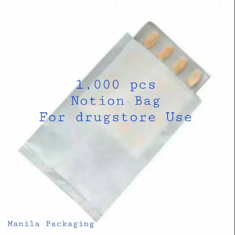 [500-2k pcs] Plastic Notion Bag white for drugstore use | Shopee ...