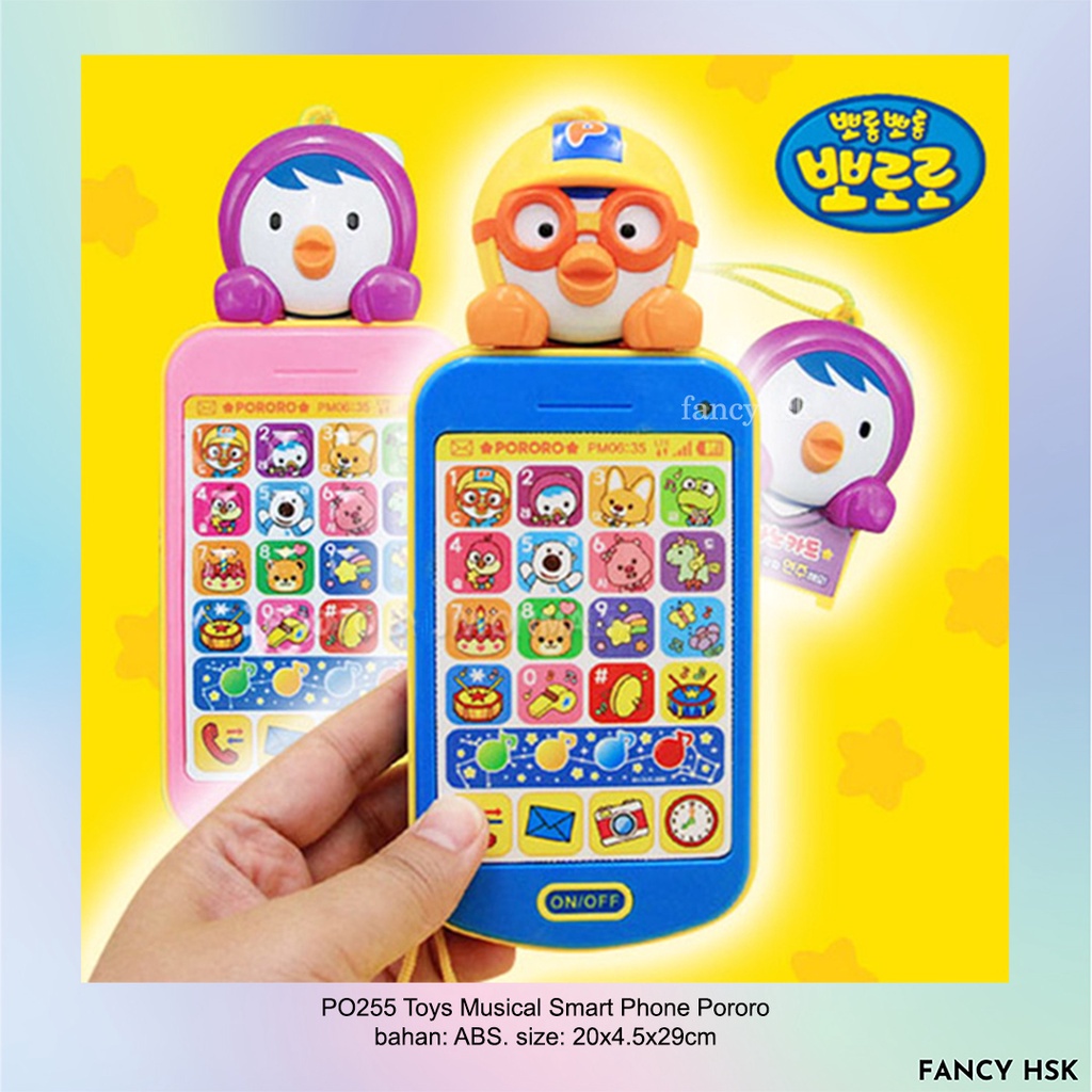 Ori KOREA TOYS MUSICAL SMART PHONE PORORO PO255 | Shopee Philippines