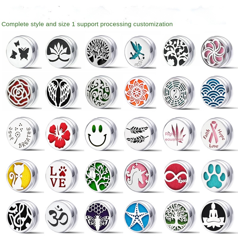 12mm Stainless Face Mask Essential Oil Buckle Perfume Clip Buckle Mask ...