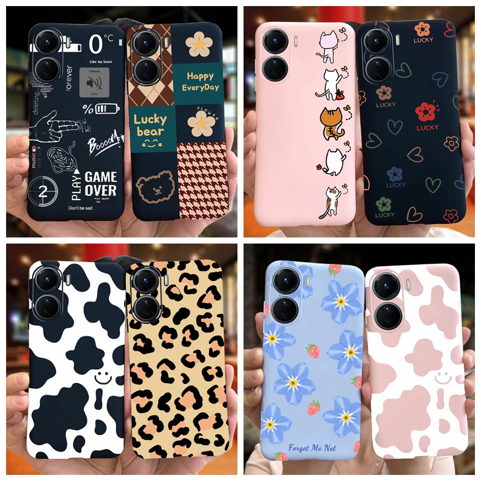Vivo Y02S Y16 4G 2022 Lovely Pattern Jelly Silicone Soft Case VivoY02s ...