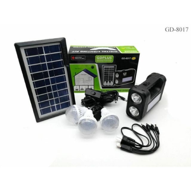 GDlite GD-8017 Plus Solar Lighting System Kit | Shopee Philippines