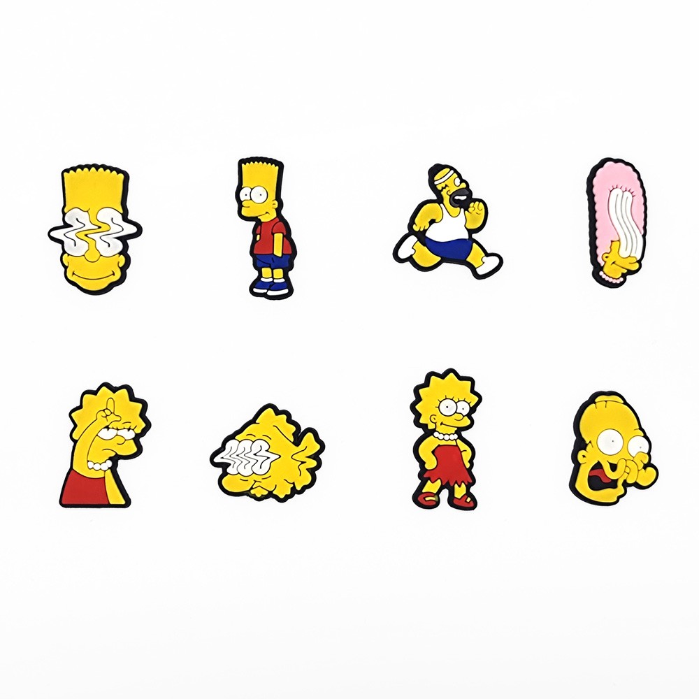 Cartoon Simpsons Series Shoes Jibbitz Hole Shoes Accessories Crocs ...