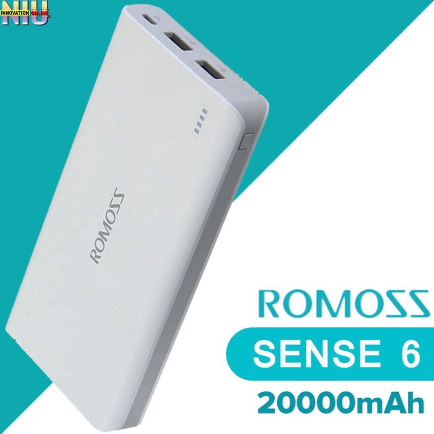 (VARIATION) Original Romoss Sense 6 20000mAh Portable Power Bank ...