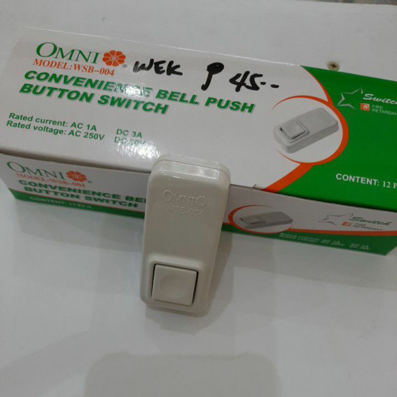 OMNI Convenience bell push button switch | Shopee Philippines