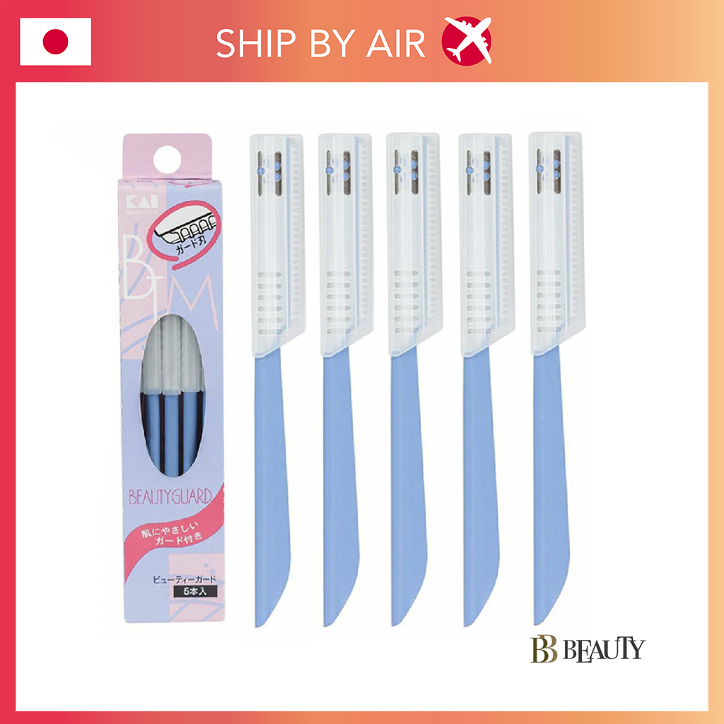 Kai Razor Beauty Version Face/Eyebrow Shaving Care 5pcs | Shopee ...
