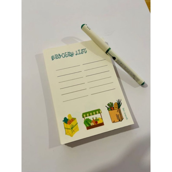 A6 Grocery List Notepad | Shopee Philippines