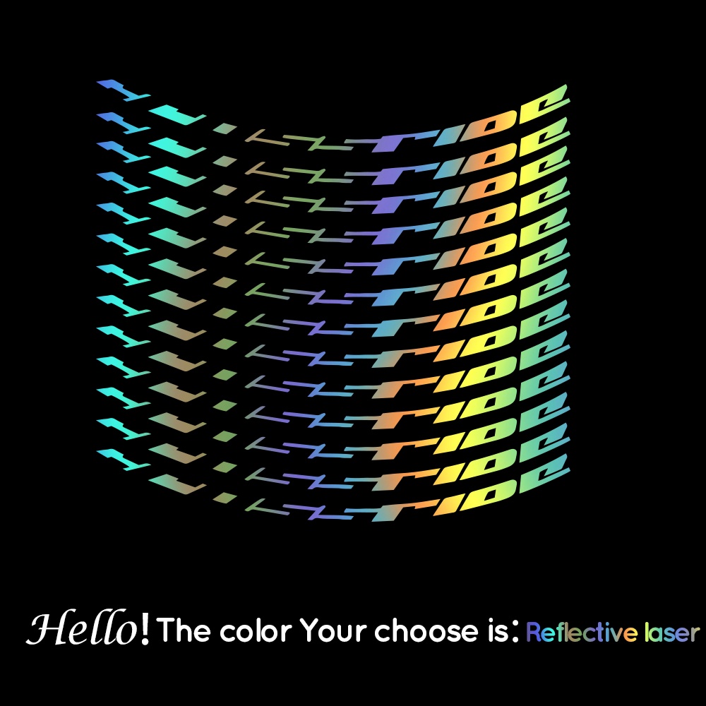 Mavic Crossride Mtb (8 Or 12 pcs) Holographic Wheel Rim Sticker Decal ...