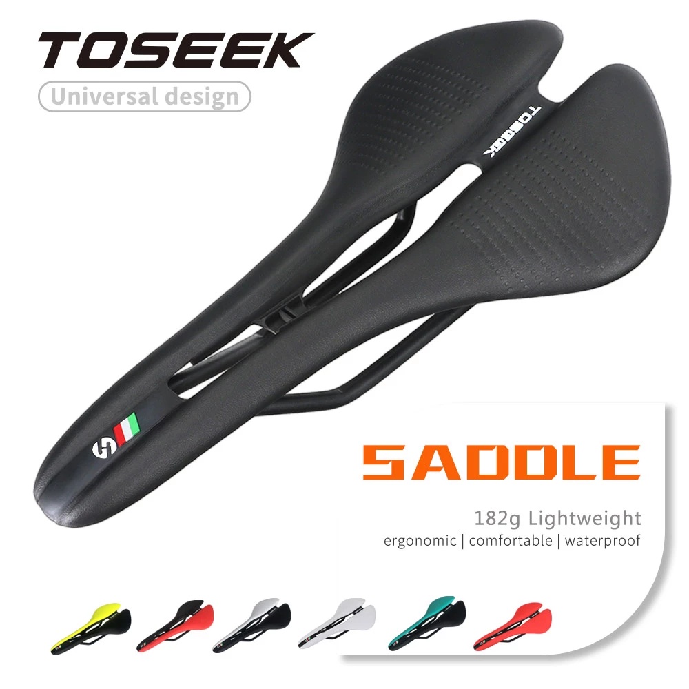 TOSEEK 7 colors MTB Saddle Road Bike Ultralight 185g Racing Seat Hollow ...