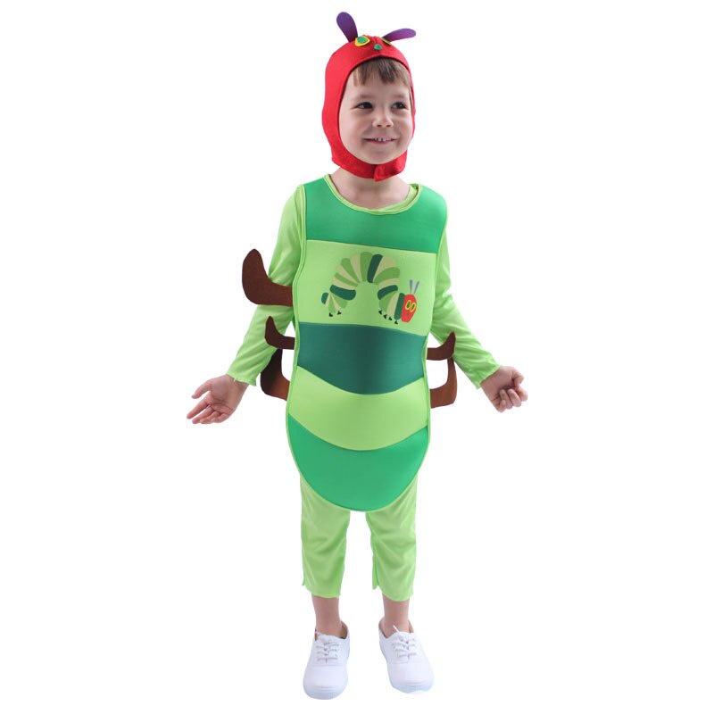 Kid Cartoon Animals Insect Caterpillar Costumes Boys Girls Party Role ...