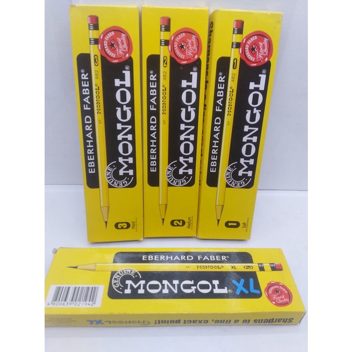 Mongol pencil availble #1,#2,#3,XL (sold per box) | Shopee Philippines