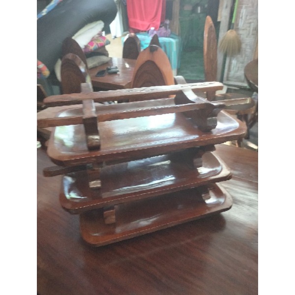 lechon belly tray with stand (magkuno wood) | Shopee Philippines