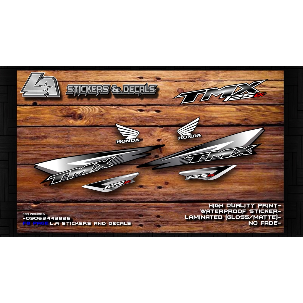 TMX 125 CX STOCK DECAL TANK AND ENGINE COVER | Shopee Philippines