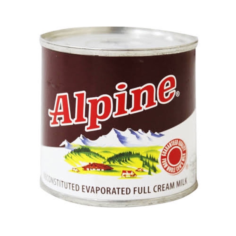 Alpine Evaporated Full Cream Milk 154ml | Shopee Philippines