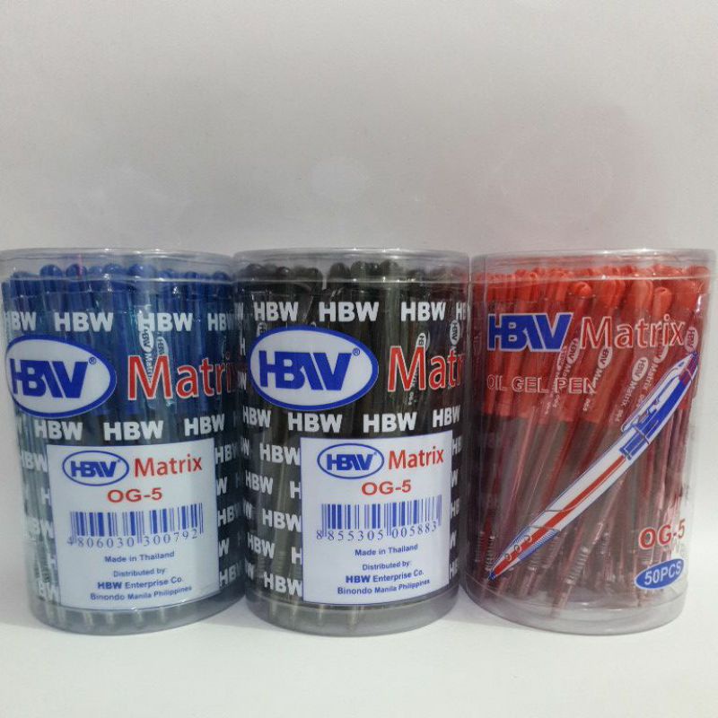 HBW Matrix Retractable Ballpen 50 Pieces | Shopee Philippines